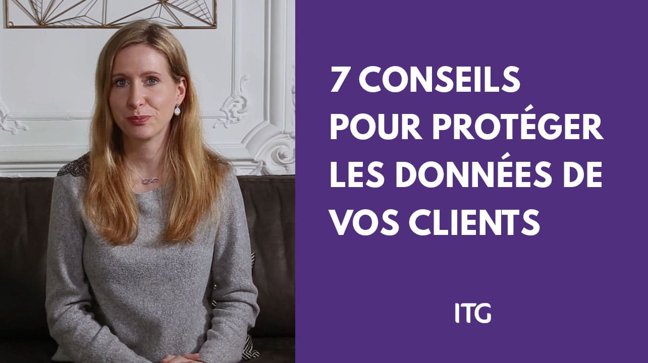 Gérer la sécurité de ses données - Formation consultant ITG